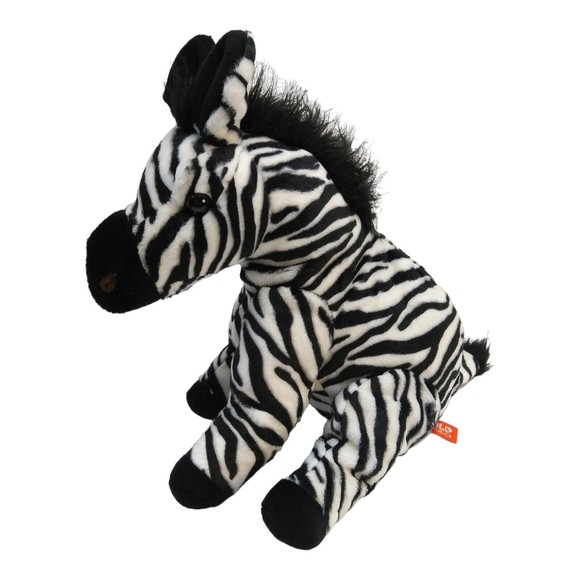 Toys | Wild Republic Zebra Black White Plush Stuffed Animal 12 Toy ...